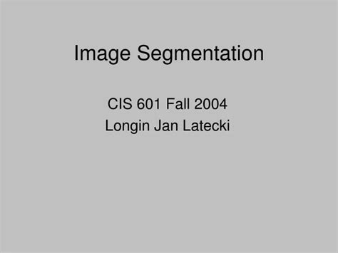PPT Image Segmentation Techniques For Object Extraction PowerPoint Presentation ID