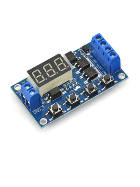 1pcs Dc 12v 24v Dual Mos Tube Led Digital Time Delay Relay Trigger Cycle Timer Delay Switch