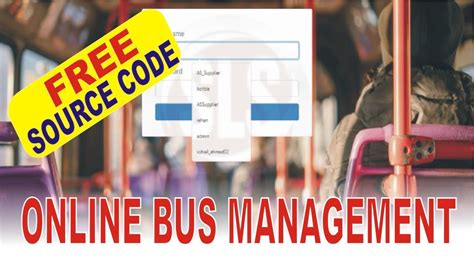 Online Bus Booking Management System In Php Mysql Free Source Code Download Youtube
