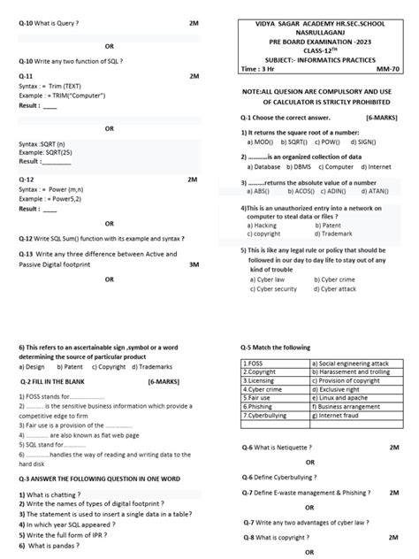 Ip Class 12 Pdf Databases Information Technology Ip Class 12 Pdf Databases Information Technology