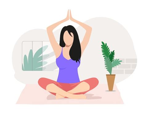 Красивая девушка делает подъемы бедер поднимает ягодицы поднимает мосты плоские векторные