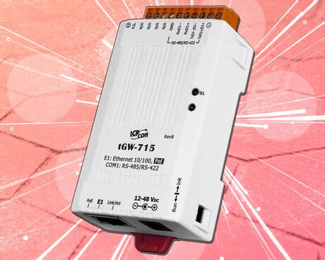 ICP DAS TGW Tiny Modbus TCP To RTU ASCII Gateway