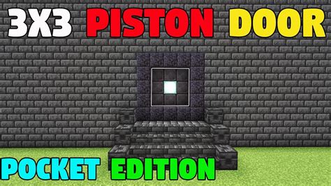 How To Make A 3x3 Piston Door Bedrock Edition Design Talk