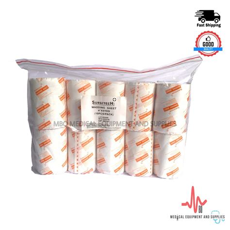 Surgitech Wadding Sheet 10pcs Pack Shopee Philippines