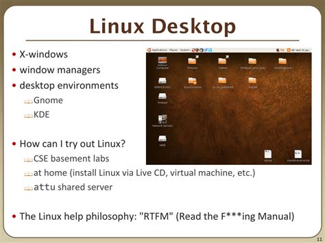 Ppt Introduction To Unixlinux Environment Course Overview