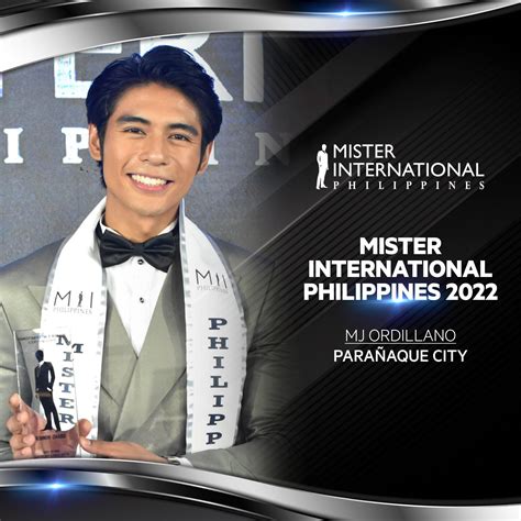 Mister International Philippines 2022 Is Myron Jude Ordillano Of Parañaque City