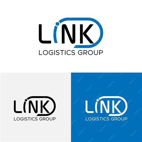 Premium Vector A Logo For Link Logistics Group