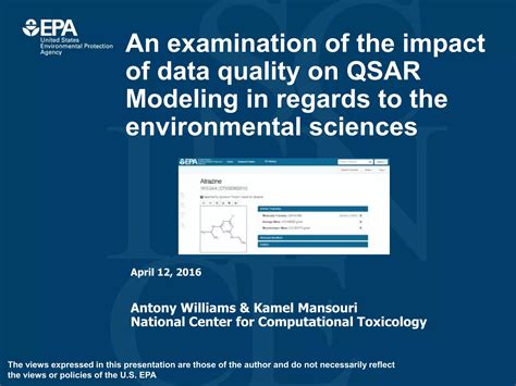 An Examination Of Data Quality On Qsar Modeling In Regards To The