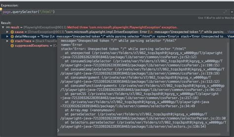 Bug Xpath Syntax Error · Issue 720 · Microsoftplaywright Java · Github