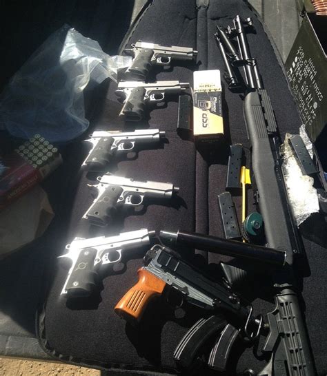 guns seized two arrested after explosive target practice monday magazine