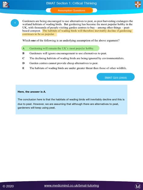 Assumption Questions Pdf Argument Critical Thinking