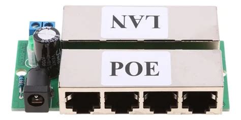 Poe Power Supply Module Para Ethernet Network Bridge Black Mercadolivre