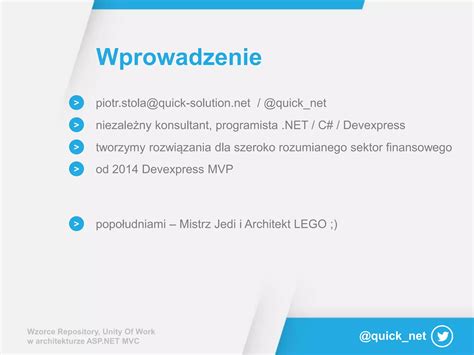 Wzorce Repository Unity Of Work Devexpress Mvc W Architekturze Asp