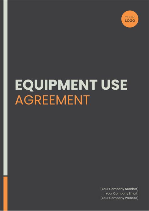 Free Equipment Use Agreement Template To Edit Online