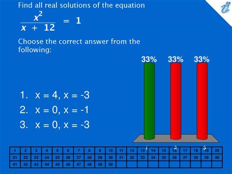 Ppt Solve The Equation 6 X 2 7 X 7 Select The Correct Answer