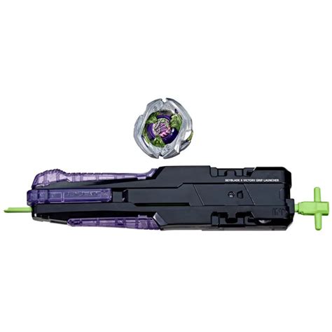 Beyblade X Victory Grip Starter Set Saber Samurai 2 70l Blaster Hasbro