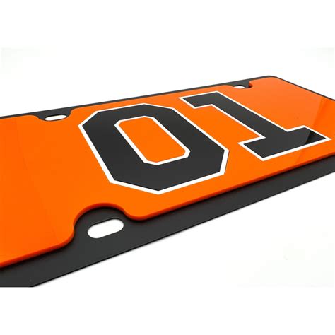Dukes Of Hazzard General Lee 01 Premium License Plate Black