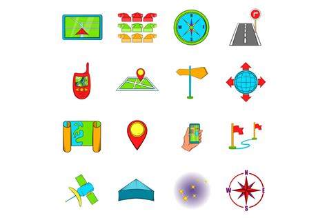 Navigation Icons Set Graphic By Ylivdesign · Creative Fabrica