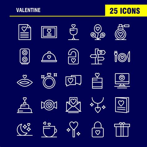 Valentine Line Icon Pack For Designers And Developers Icons Of File Love Romance Valentine Image