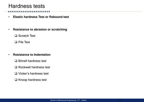 SOLUTION Hardness Testing Methods Description Studypool
