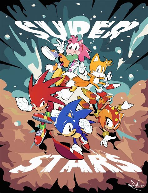 Sonic The Hedgehog Amy Rose Tails Knuckles The Echidna And Trip The Sungazer Sonic And 1