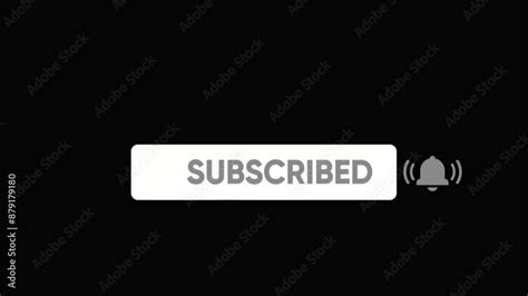 Animated Subscribe Button Visual Creative And Captivating Design