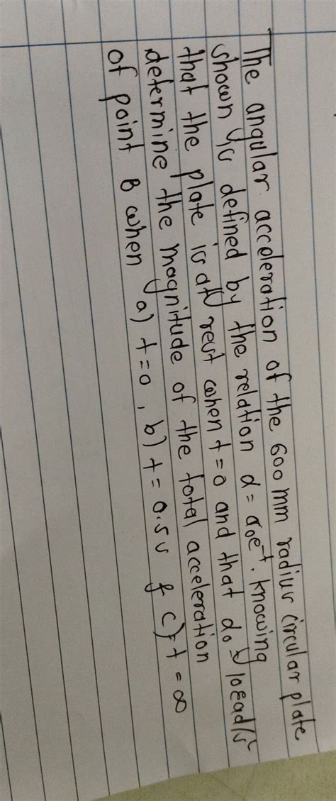 The Angular Acceleration Of The 600 Mm Studyx