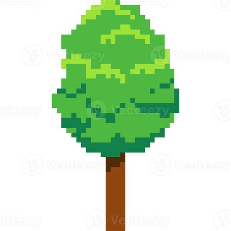 Pixelated Tree 8 Bit Tree 57576199 Png