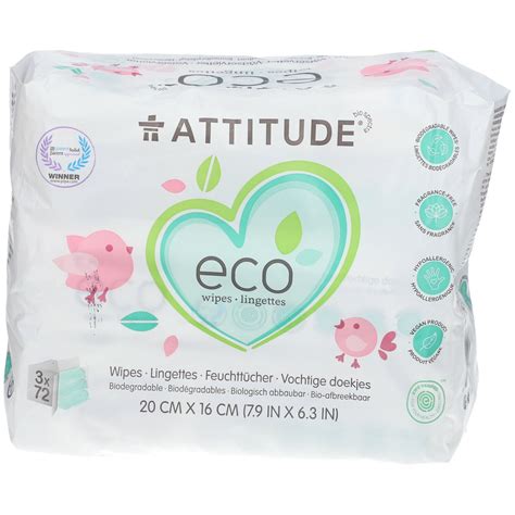 Attitude Eco Wipes Nachfüllpackung 3er Pack 3x72 St Shop Apotheke