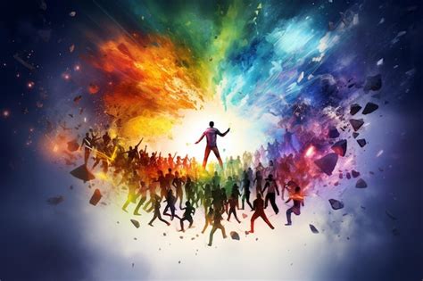 Premium Photo Colors Of Unity In A Vibrant Community