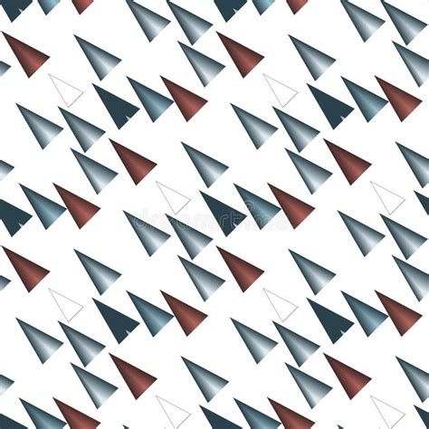 Colored Triangular Pattern On White Stock Illustration Illustration Of Background Spikes