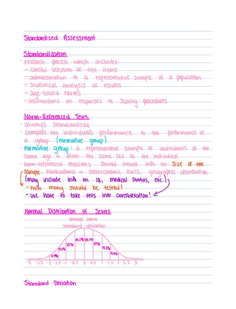Statistics And Standardized Assessment Standardized Assessment Standardization Research