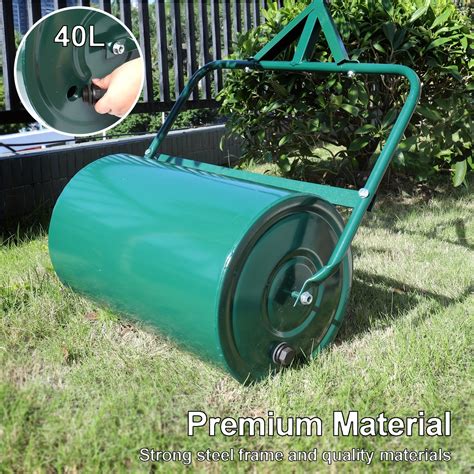 Lawn Roller Grass Roller Manual Lawn Roller Push Pull 70l Lawn Aera
