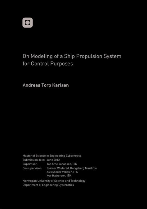 pdf on modeling of a ship propulsion system dokumen tips