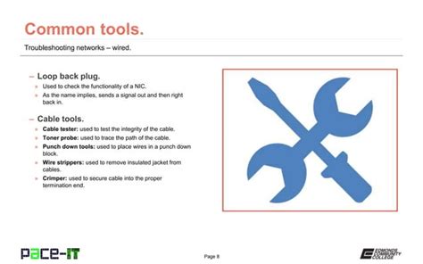 Pace It Troubleshooting Networks Wired Ppt