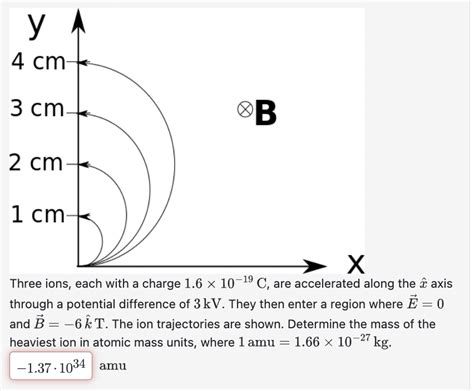 Solved Three Ions Each With A Charge 16×10 19c ﻿are