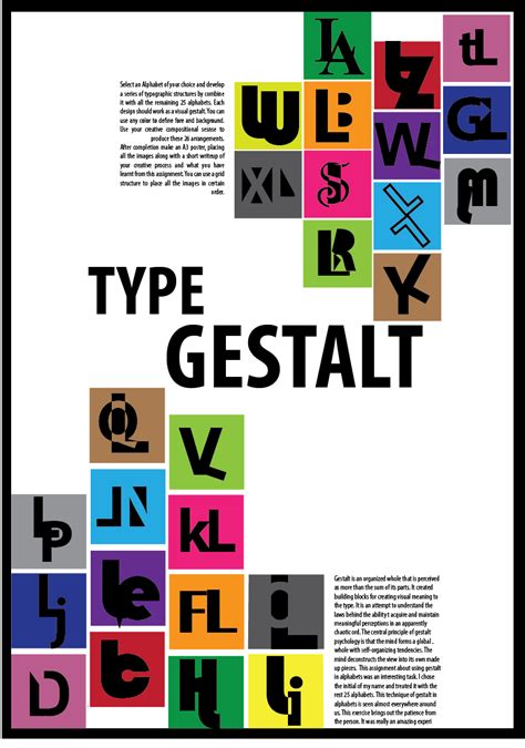 Alphabets Gestalt Poster Behance