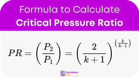 Critical Pressure Ratio Calculator