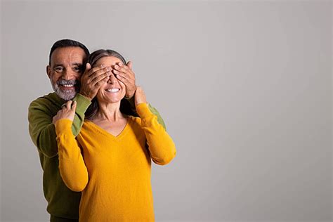 Elderly Husband Surprises His Wife With A T Box In Bed Photo