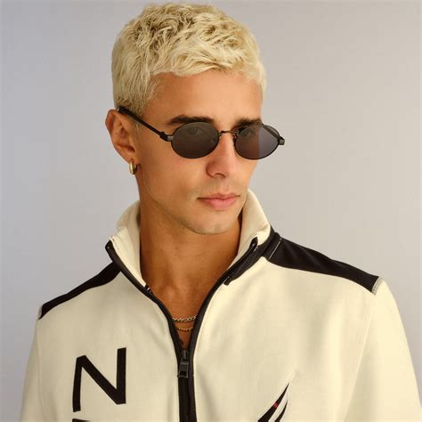 Poseidon Deux Matte Black Uni Sex Oval Sunglasses Le Specs