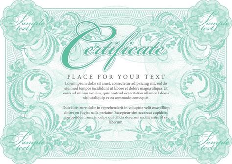 Certificate Of Commendation 01 Free Vector Freeimages