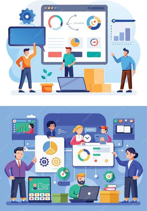 Premium Vector Business Statistic Concept