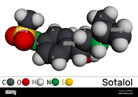 Sotalol Drug Molecule Used To Treat And Prevent Abnormal Heart Rhythms