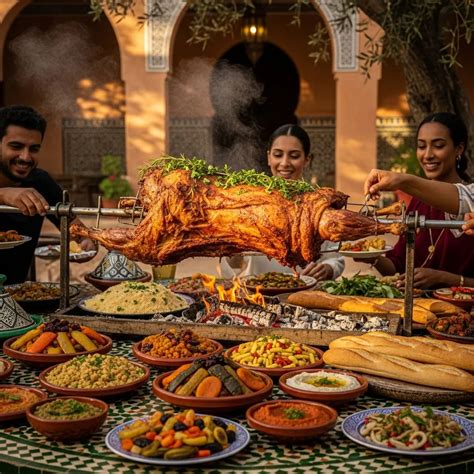 Mechoui Roast Lamb Step By Step Recipe Algerian Food