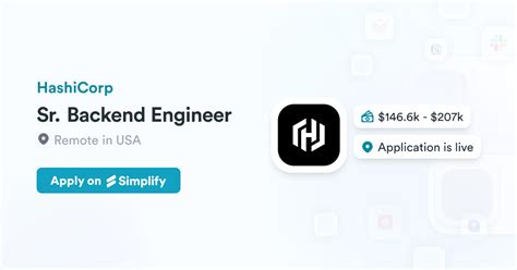 Sr Backend Engineer Hashicorp Simplify Jobs