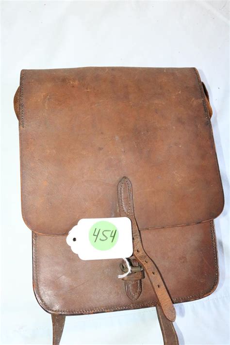 Lot Wwi Leather Map Case And Compass Case