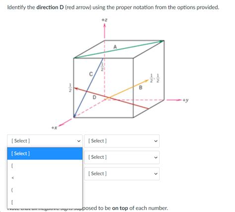 Solved Identify The Direction D Red Arrow Using The Proper