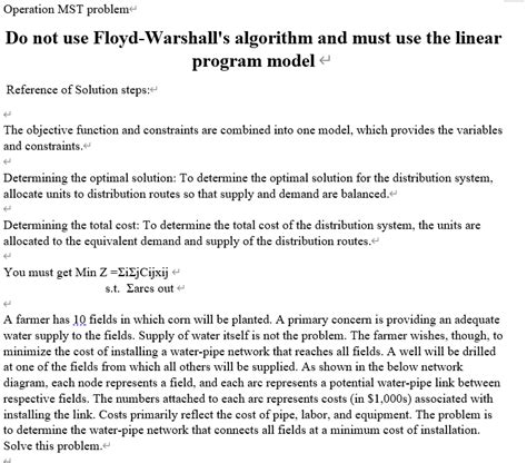Solved Do Not Use Floyd Warshalls Algorithm And Must Use