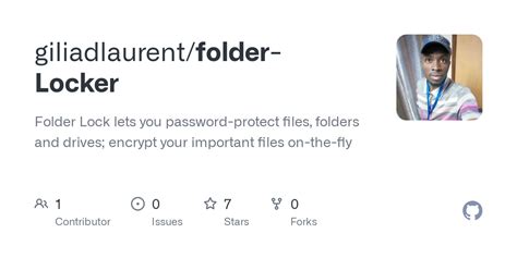 Github Giliadlaurent Folder Locker Folder Lock Lets You Password Protect Files Folders And