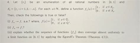 Solved Let Ri ﻿be An Enumeration Of All Rational Numbers